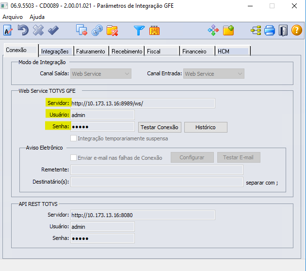 Logística - Linha Protheus - GFE - Configuração do Web Service para ...
