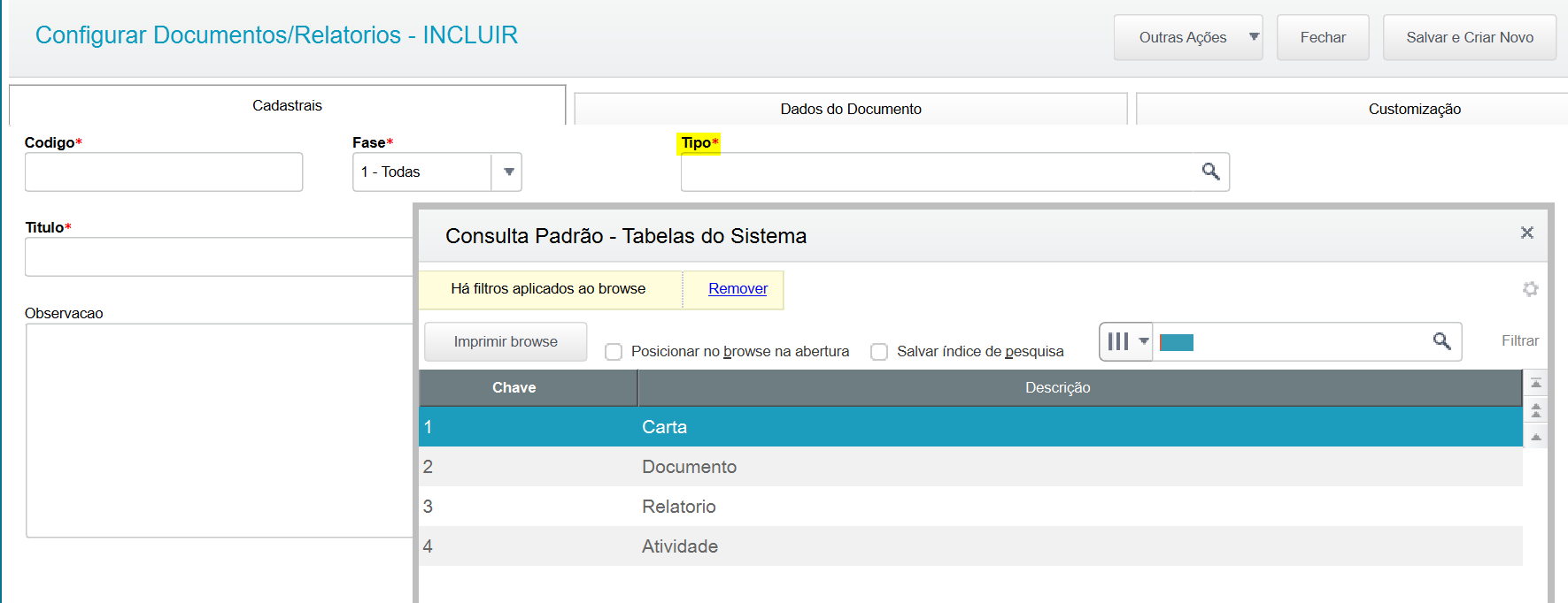 Cross Segmento Totvs Backoffice Linha Protheus Sigaeec Criação De