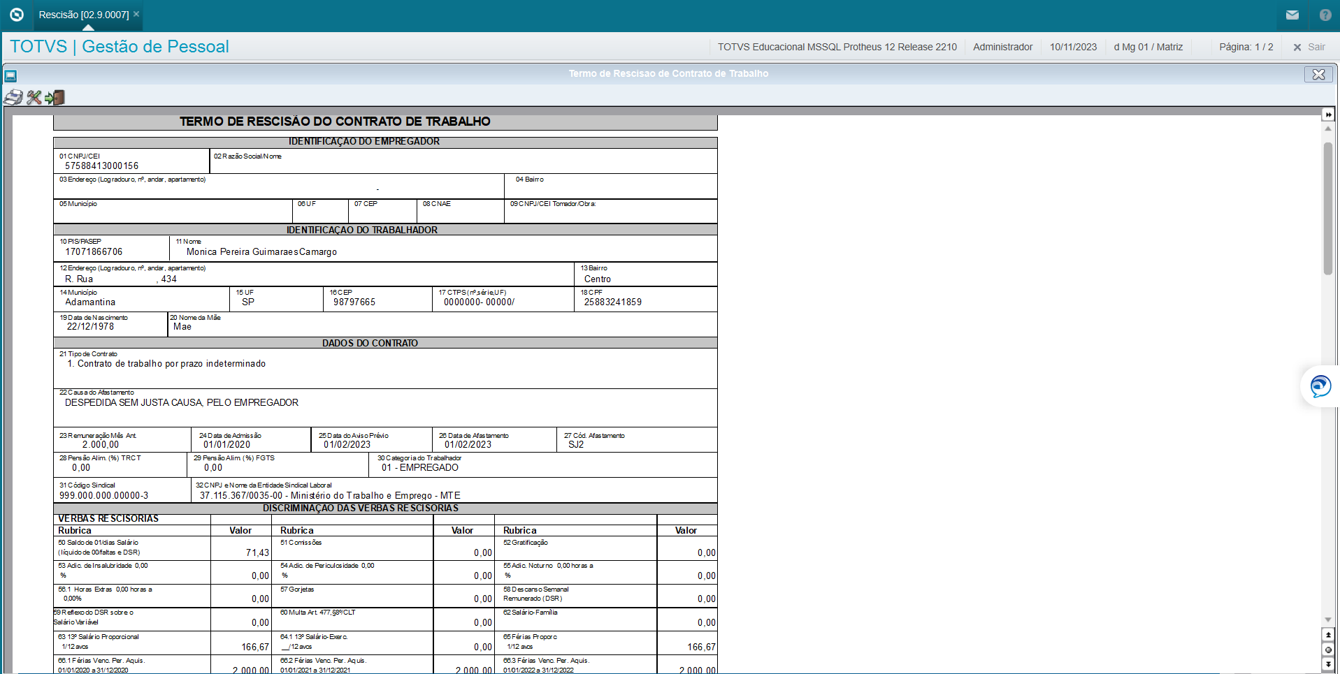 RH - Linha Protheus - GPE - Qual opção deve ser selecionada para ...