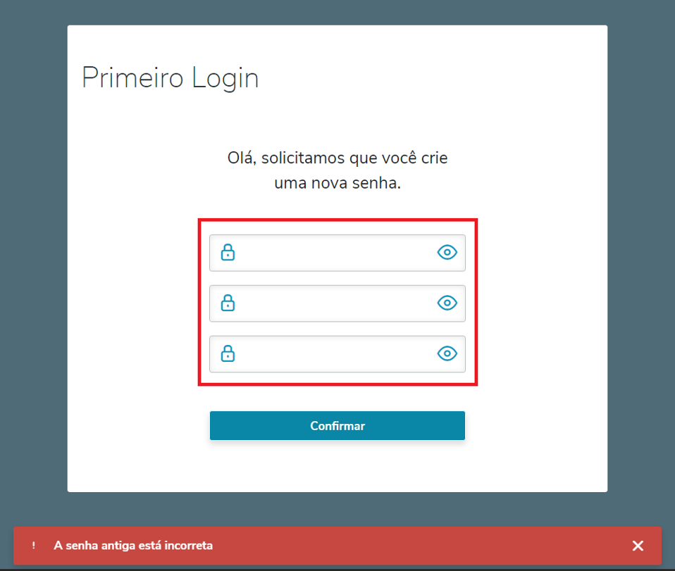 RH - Linha Protheus - MEU RH - Como resolver o erro "A senha antiga está incorreta" no primeiro ...