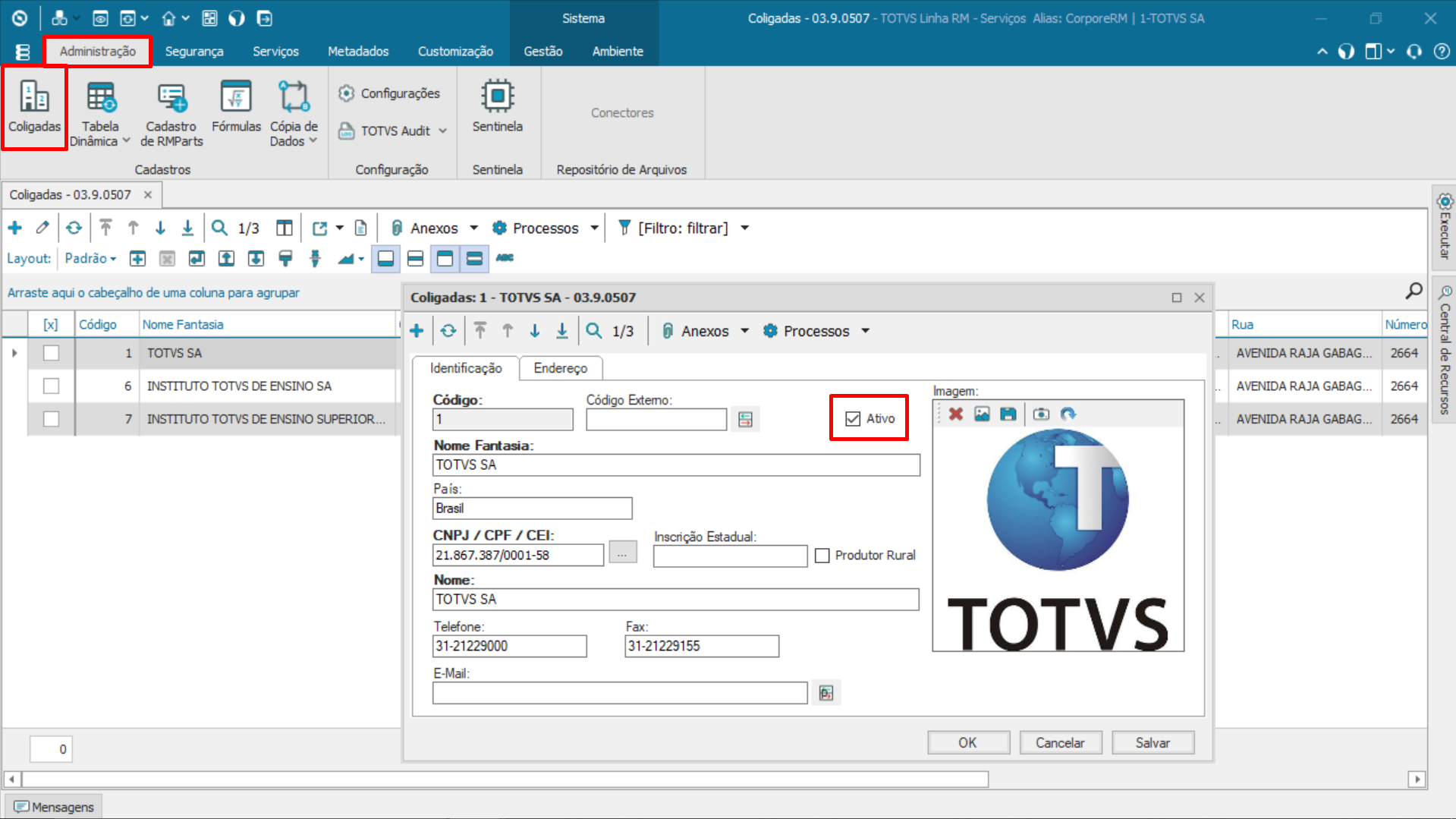 Framework - Linha RM - Frame - Como ativar coligada – Central de ...
