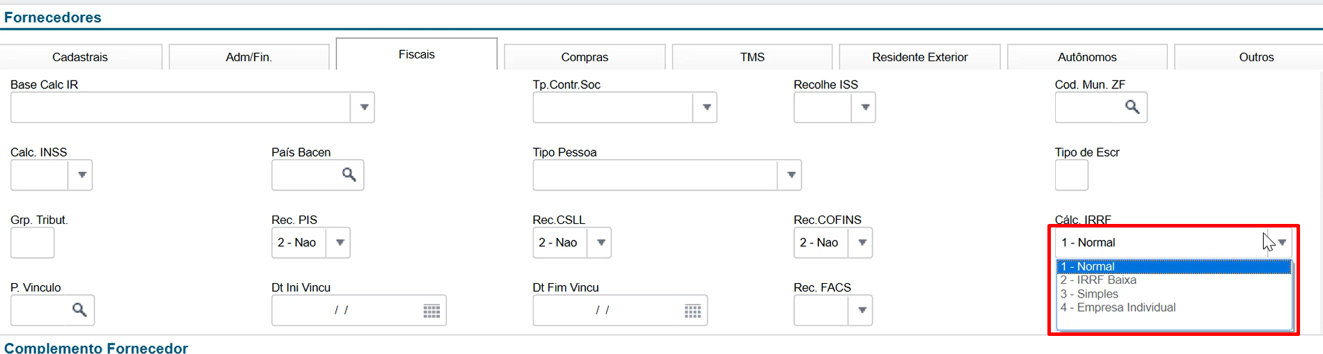 Cross Segmentos - Backoffice Linha Protheus - SIGAFIN - REINF - Como ...