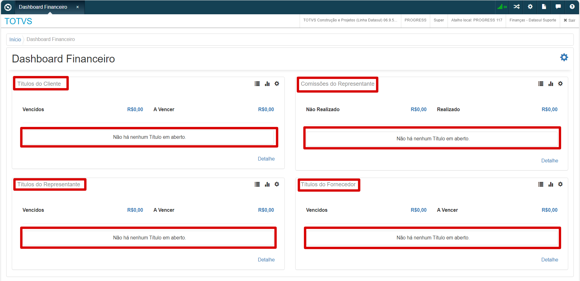 Cross Segmentos - Linha Datasul - UFN - Dashboard Financeiro - Widget ...