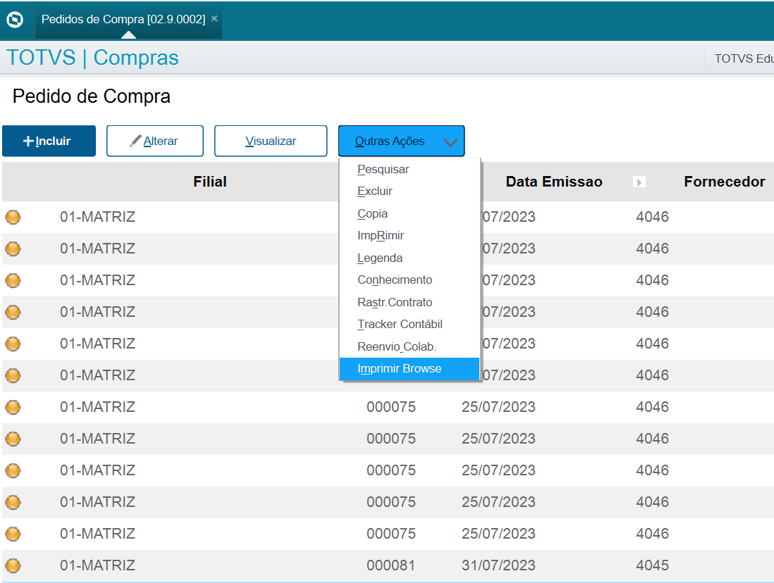 Cross Segmentos Totvs Backoffice Protheus Sigacom Mata121 Como