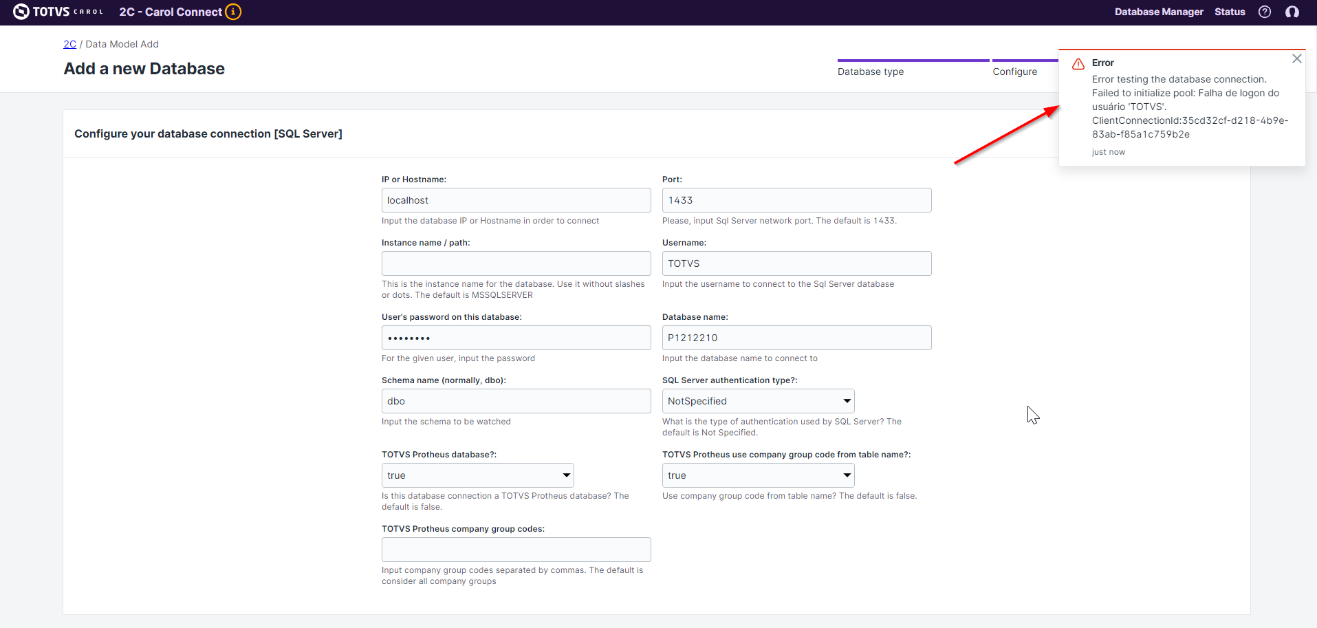 TOTVS CAROL - Carol Connect (2C) - Como identificar e tratar mensagens ...
