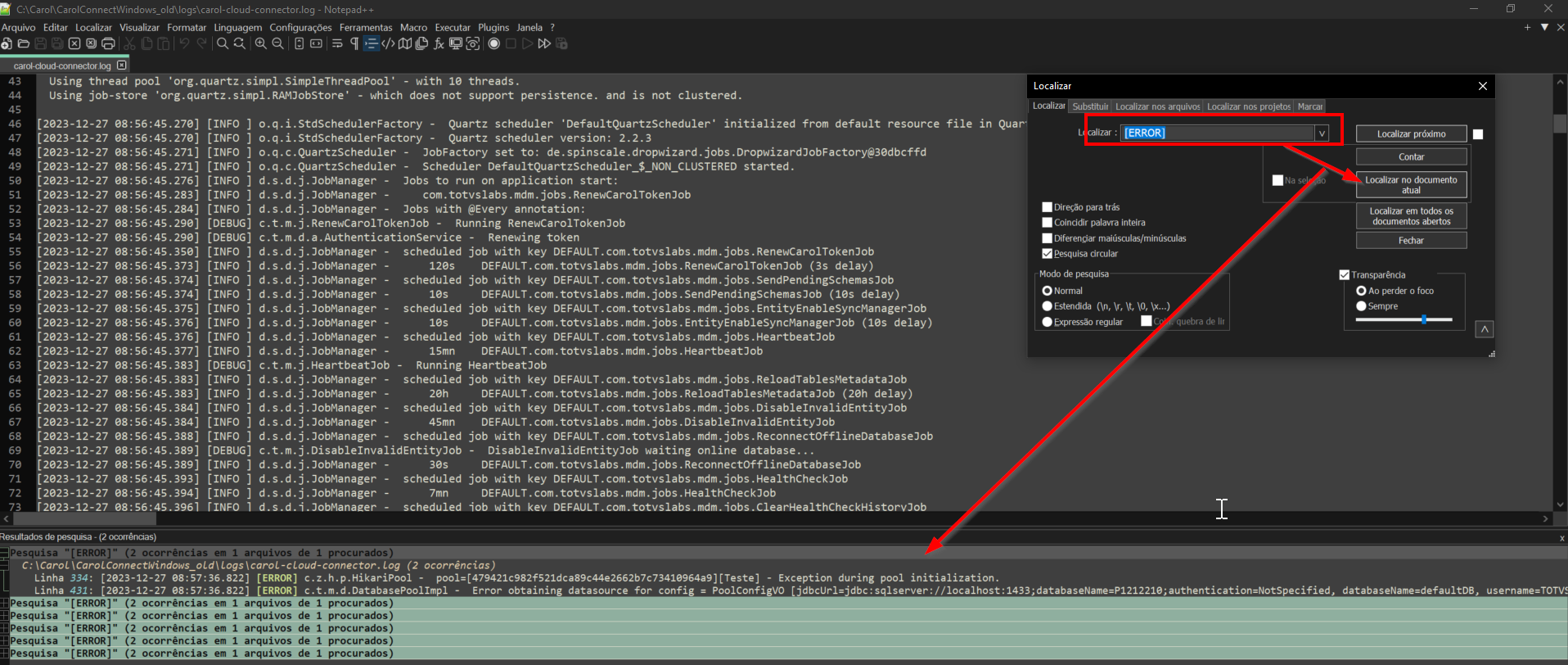 TOTVS CAROL - Carol Connect (2C) - Como identificar e tratar mensagens ...