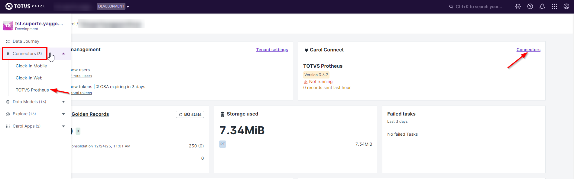 TOTVS CAROL - Carol Connect (2C) - Como saber a versão do 2C que está ...