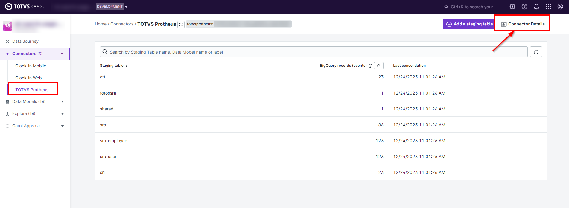 TOTVS CAROL - Carol Connect (2C) - Como saber a versão do 2C que está ...