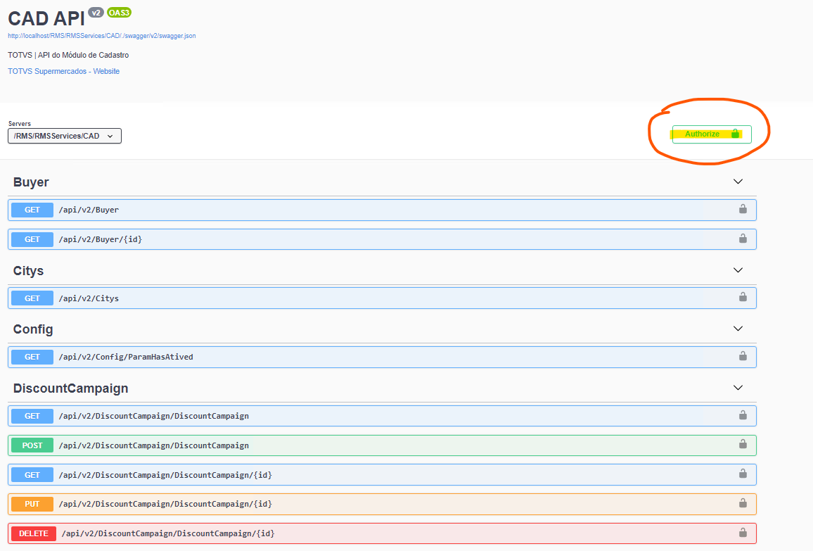 RMS- API CAD Consulta EAN – Central de Atendimento TOTVS