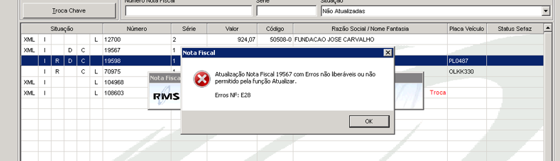 RMS - Recebimento - REC- Como Resolver o Erro 28 na Critica do ... RMS - Recebimento - REC- Como Resolver o Erro 28 na Critica do ...