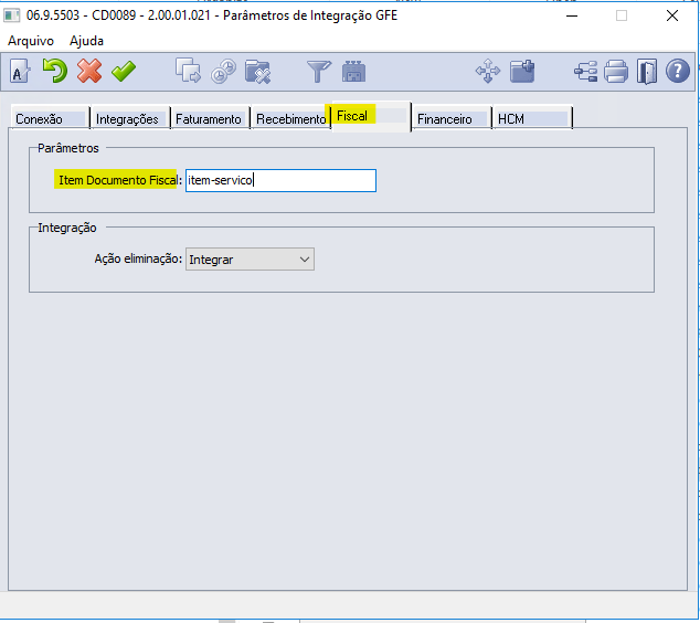 Logística - Linha Protheus - GFE - Alterar o item fiscal, no OF0305, ao ...