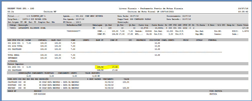 RMS - RECEBIMENTO - REC - Como Calcular o IVA Ajustado no Recebimento ...