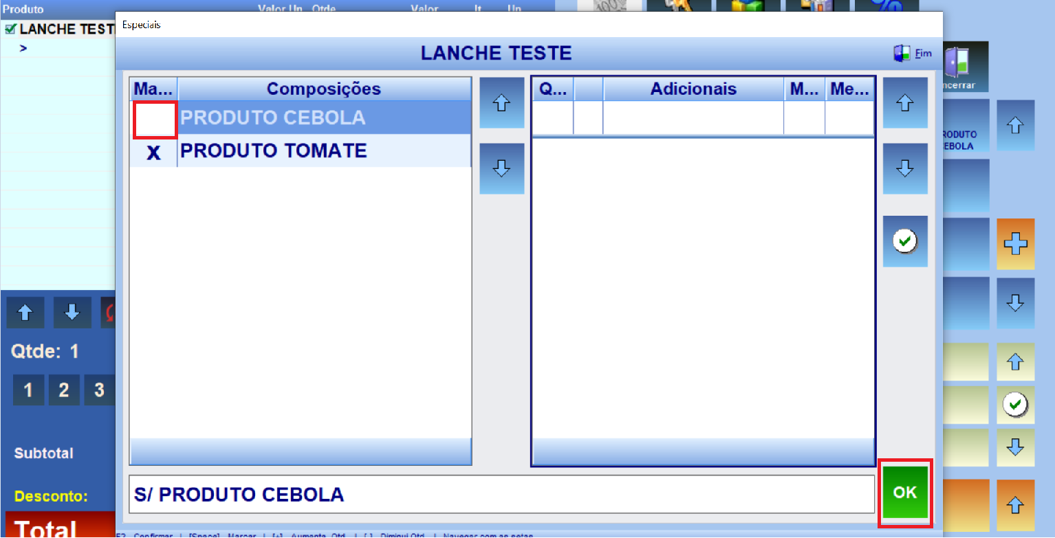 TC - PDV - Como retirar a composição de produto na tela do PDV ...