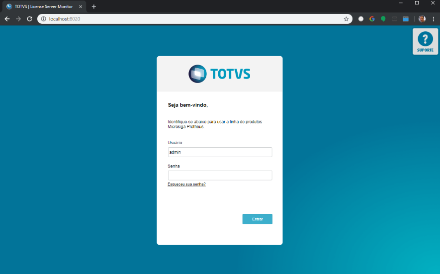 Framework - Linha RM - Frame - Como acessar o TOTVS License Monitor via ...