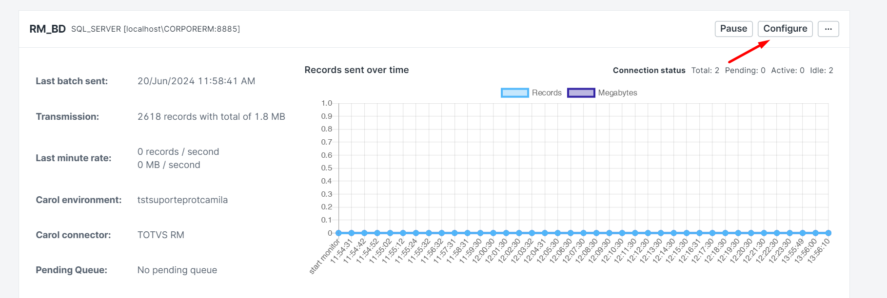TOTVS CAROL - Carol Connect (2C) - Como verificar se uma tabela ...