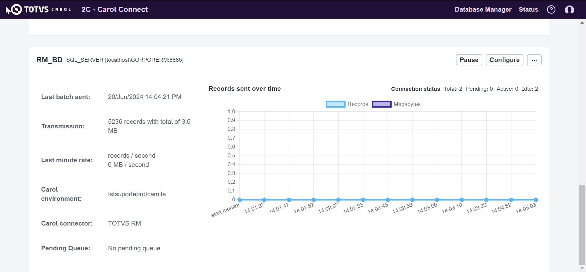 TOTVS CAROL - Carol Connect (2C) - Como verificar se uma tabela ...