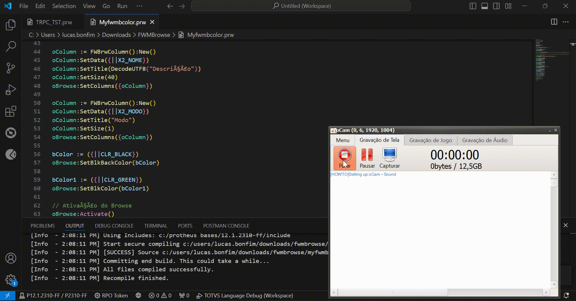 Cross Segmentos - TOTVS Backoffice Linha Protheus - ADVPL- Classe ...
