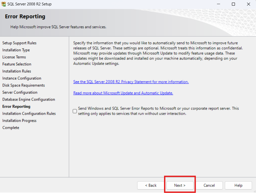 PMED - INSTAL - Instalação do SQL Server 2008 – Central de Atendimento ...