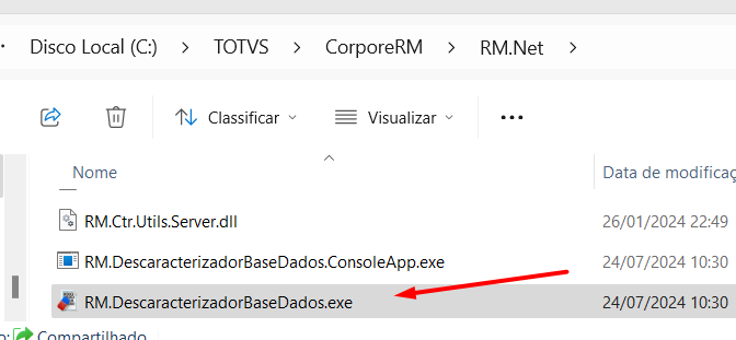 Framework - Framework RM - BD - Descaracterizar Base de dados – Central de Atendimento TOTVS
