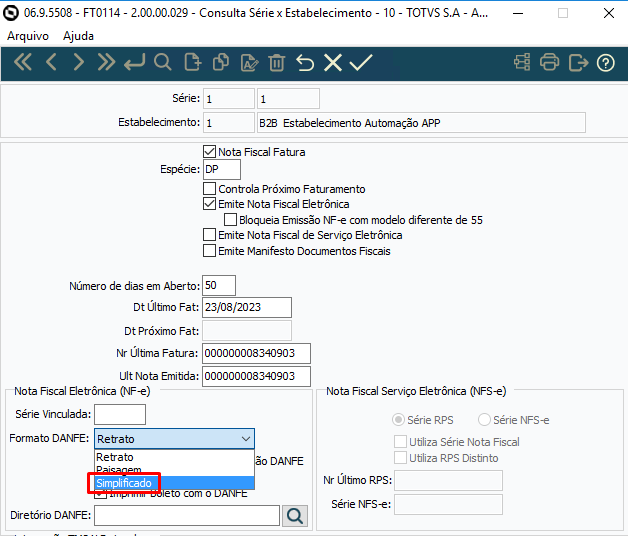 Cross Segmentos - Linha Datasul - NFE - Impressão de DANFE Simplificada ...