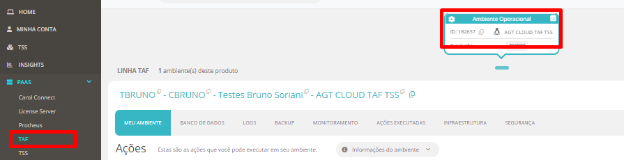 CLOUD - TAF - Aplicar pacote TAF Segregado - (TCLOUD). – Central de Atendimento TOTVS