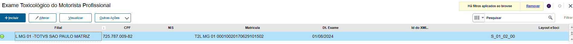 RH - Linha Protheus - MDT - eSocial - S-2221 - Como gerar o evento S-2221 Exame Toxicológico ...