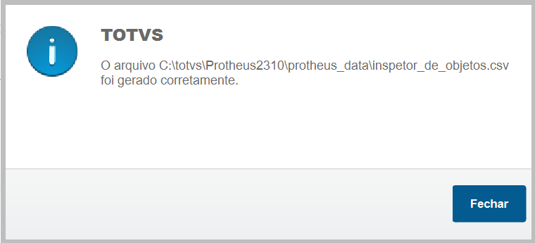 Manufatura - Linha Protheus - MNT - Gerar Inspetor de Objetos Protheus ...