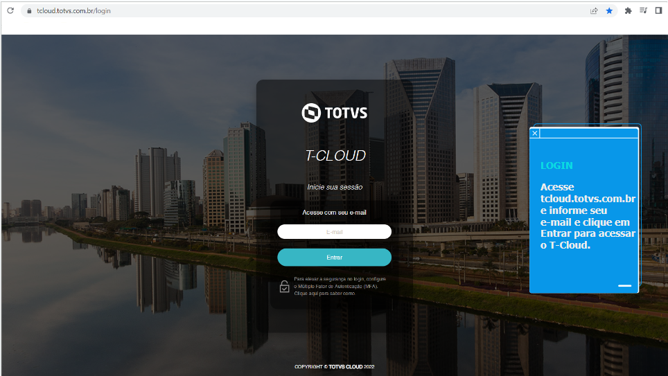 Cloud - PaaS - [Manual T-Cloud] Acesso Tela de Contratos – Central de Atendimento TOTVS