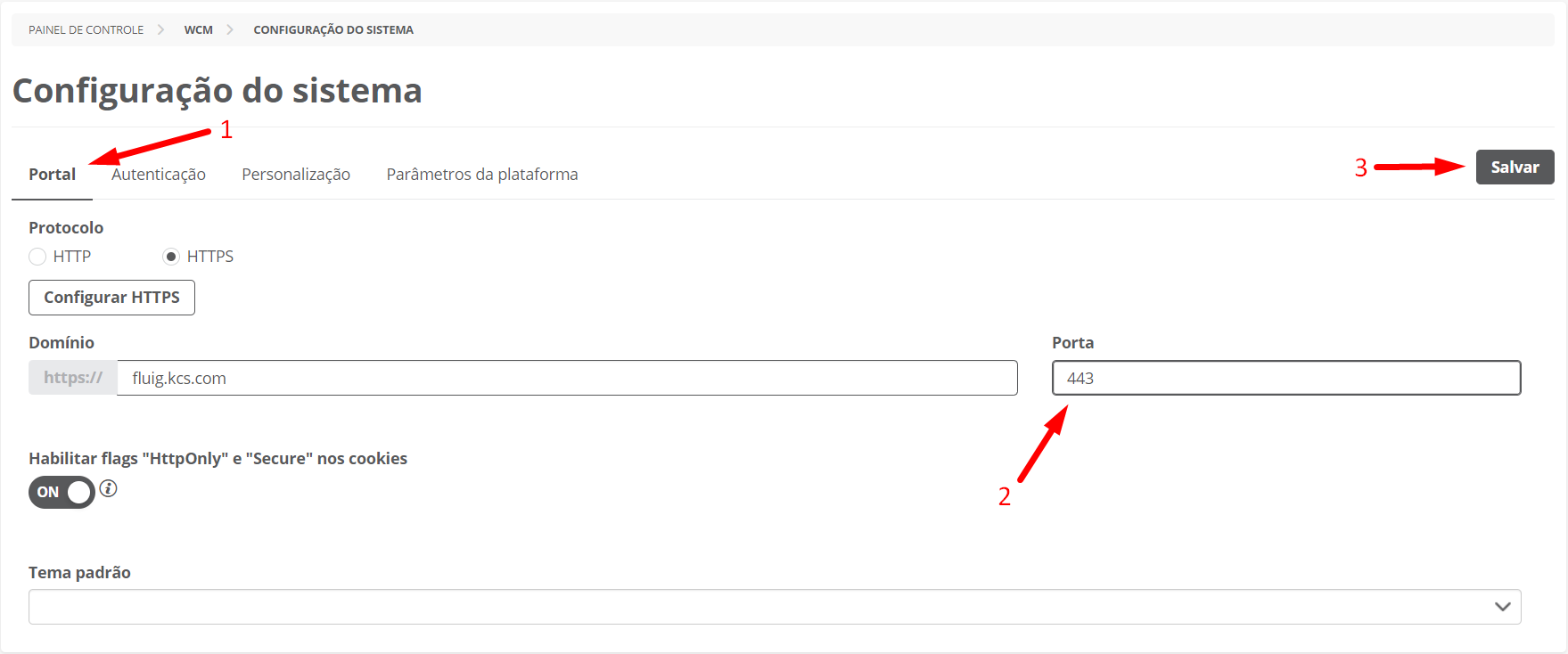 Fluig - Plataforma - CON - Como alterar a porta de acesso – Central de Atendimento TOTVS