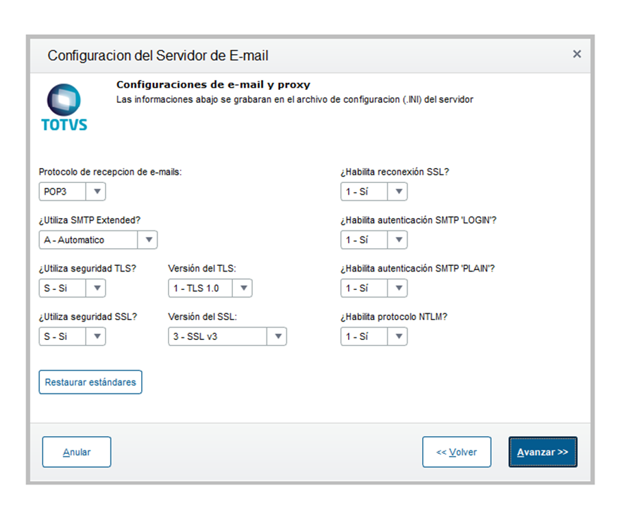 Framework - Framework (Línea Protheus) - MI - Configurador (SIGACFG) - Configurar SMTP para el ...