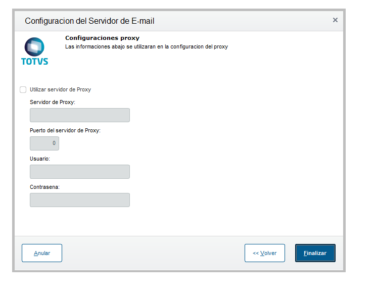 Framework - Framework (Línea Protheus) - MI - Configurador (SIGACFG) - Configurar SMTP para el ...