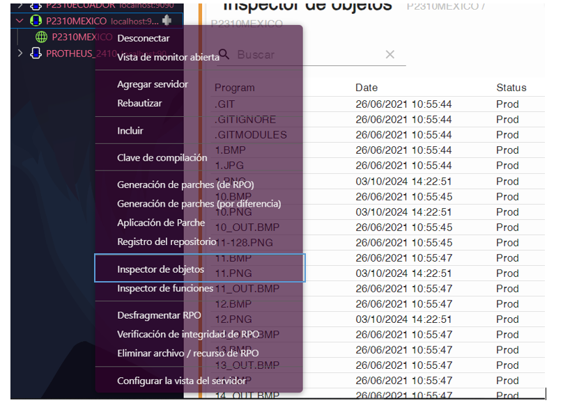Cross Segmentos - TOTVS BackOffice (Línea Protheus) - MI - VsCode - Como seleccionar la opción ...