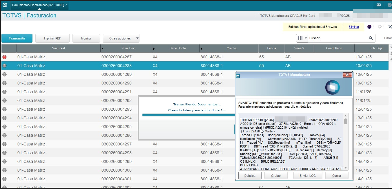 Cross Segmentos - TOTVS BackOffice (Línea Protheus) - MI - Facturación (SIGAFAT) - MATA486 ...