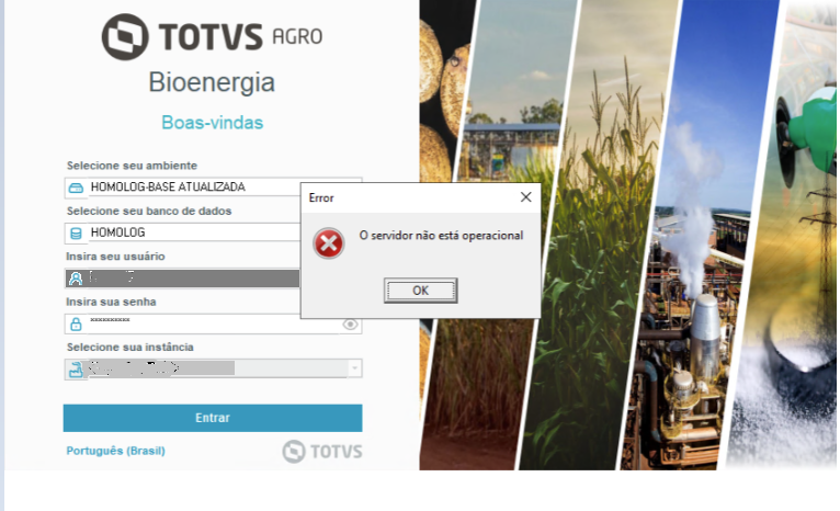Agro - PIMS CS - MENUPIMS - O servidor não esta operacional – Central ...