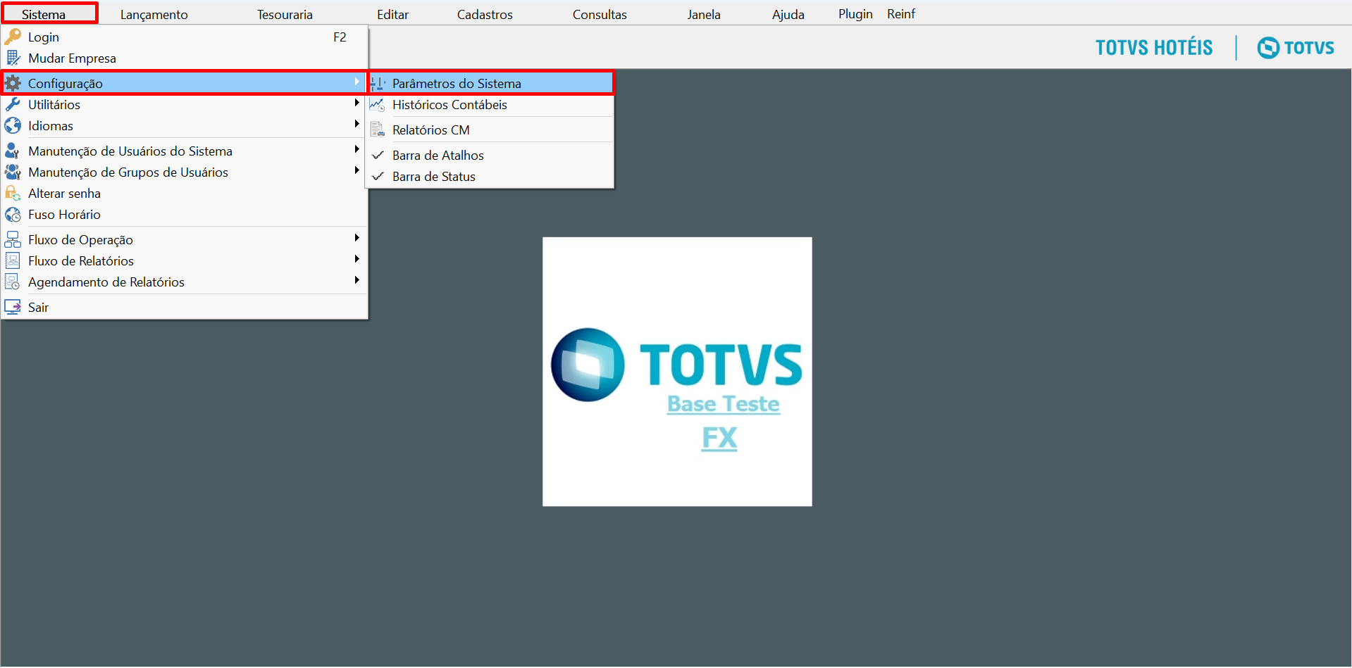Hotelaria - TOTVS Backoffice (Linha CMNET) - CAP - Como parametrizar o ...
