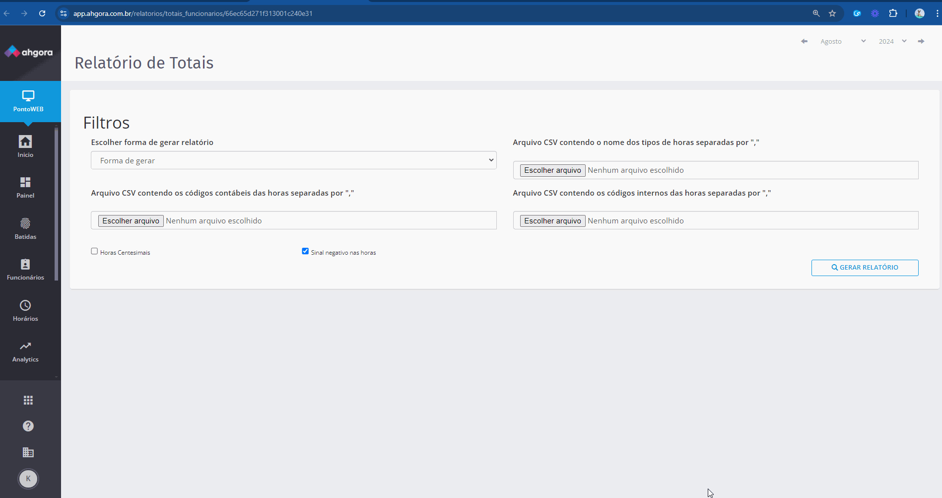 TOTVS RH Ponto Eletrônico (Linha Ahgora) - Pontoweb - Conheça o ...