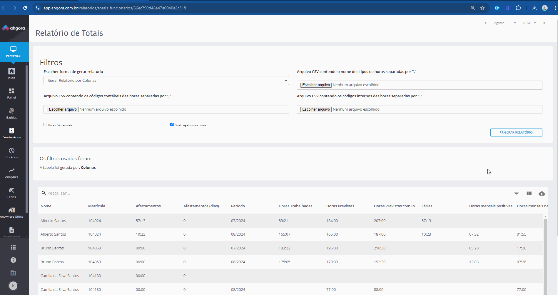 TOTVS RH Ponto Eletrônico (Linha Ahgora) - Pontoweb - Conheça o ...