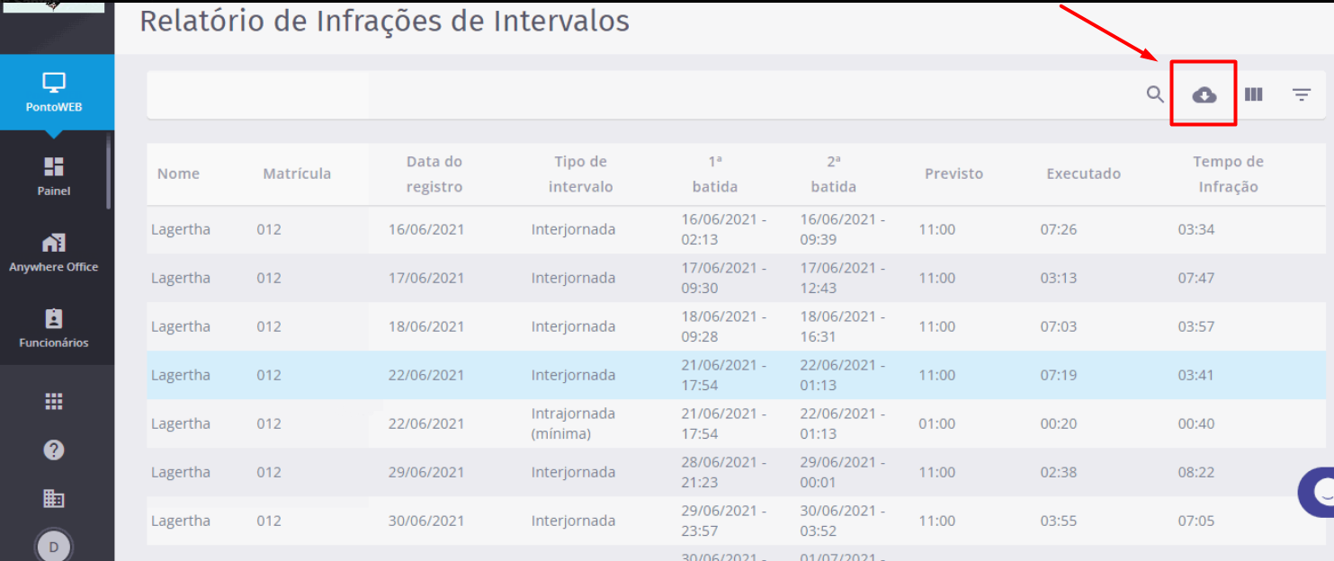 TOTVS RH Ponto Eletrônico (Linha Ahgora) - Pontoweb - Como gerar o ...