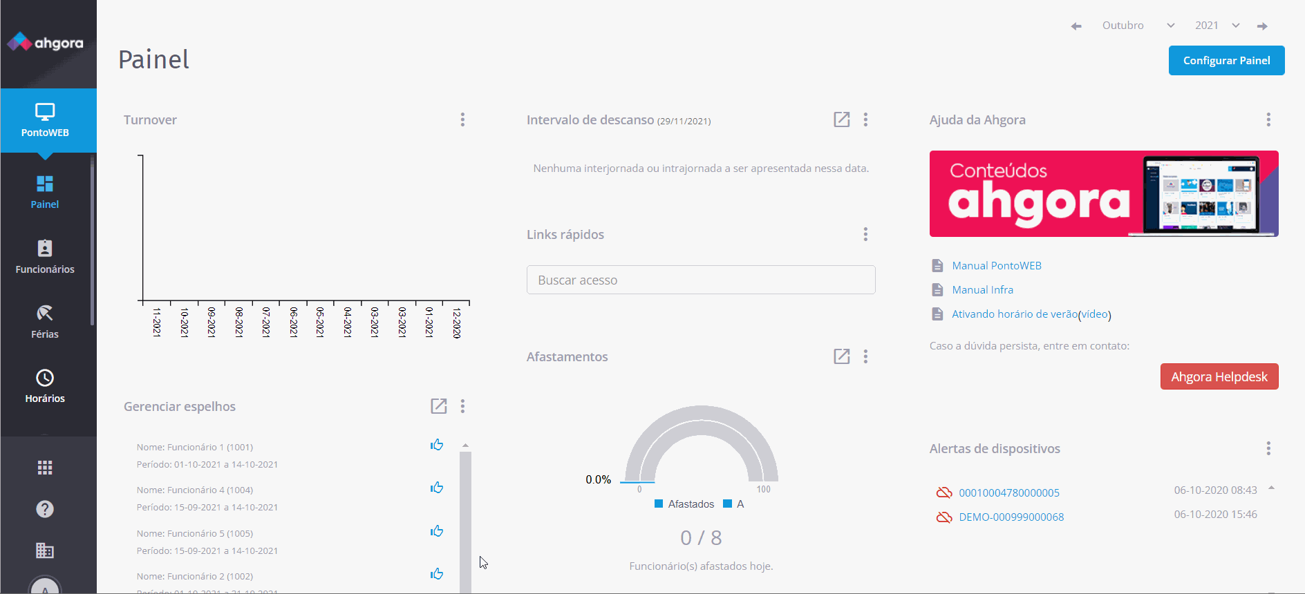 TOTVS RH Ponto Eletrônico (Linha Ahgora) - Pontoweb - Como configurar ...