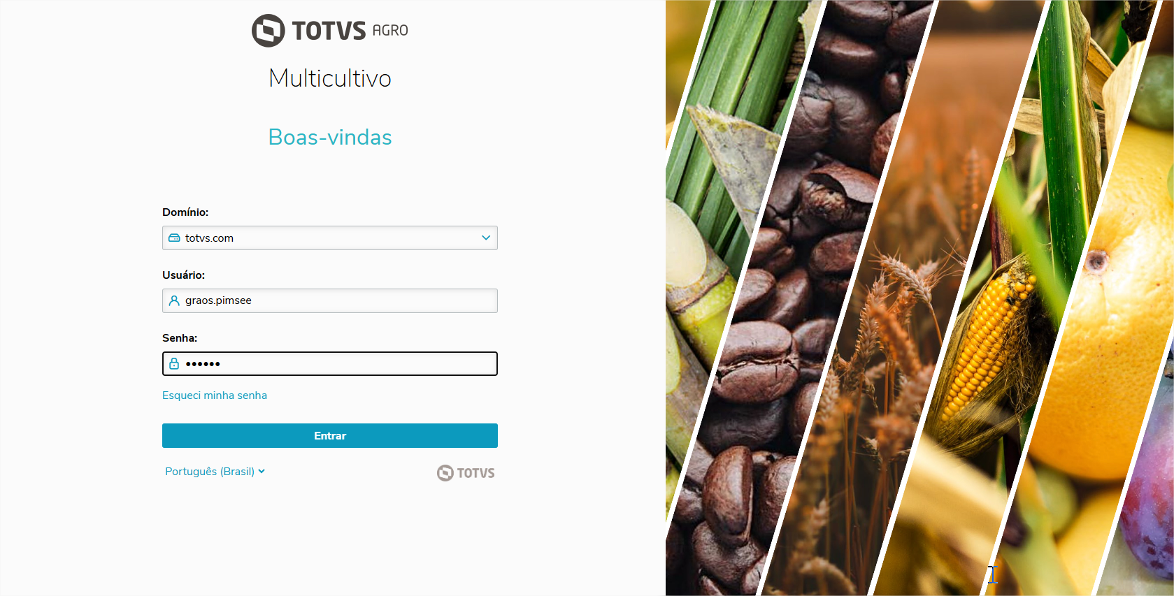 Agro - PIMS MC - ADM - Usuário ou senha inválidos para o domínio ...