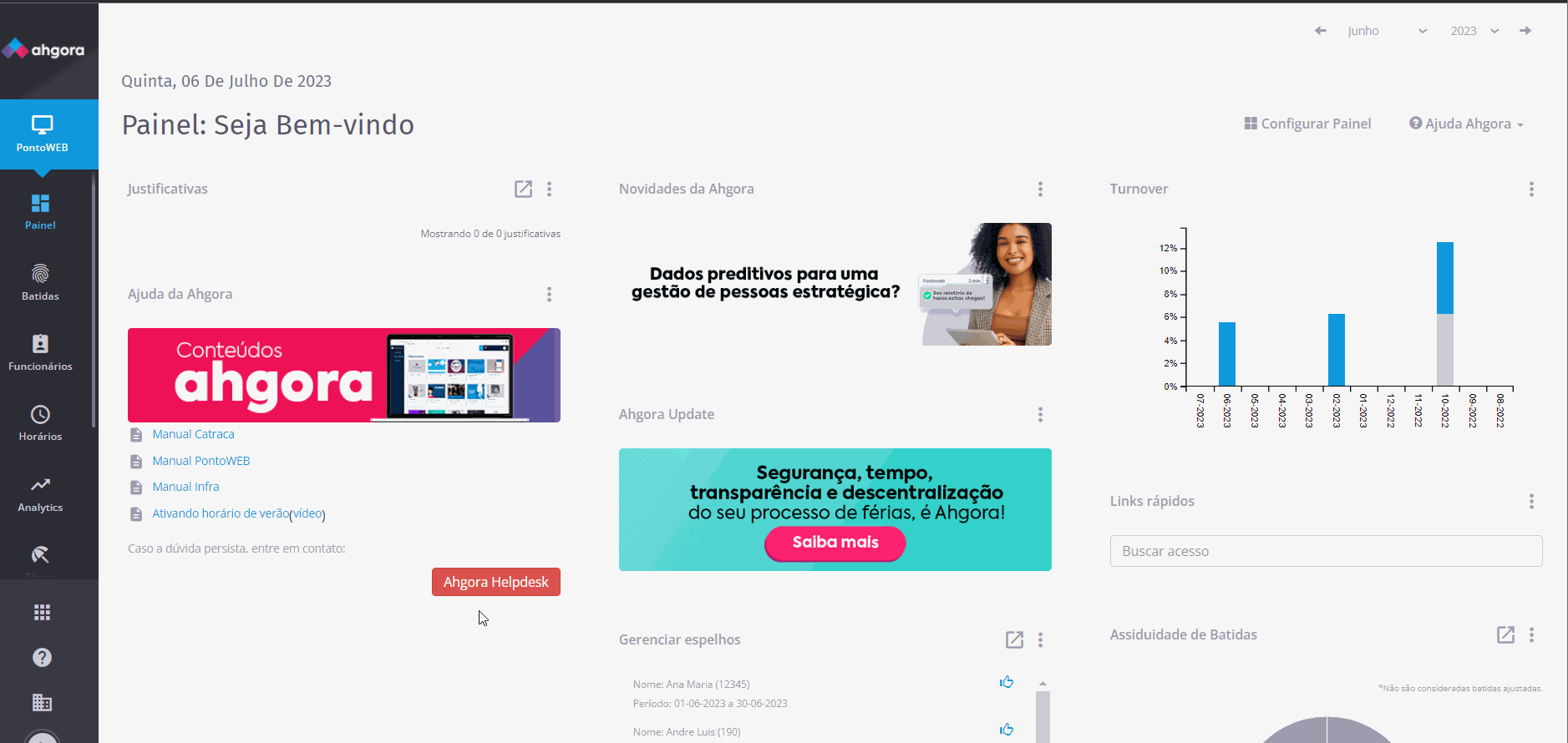 TOTVS RH Ponto Eletrônico (Linha Ahgora) - Pontoweb - Como localizar o ...