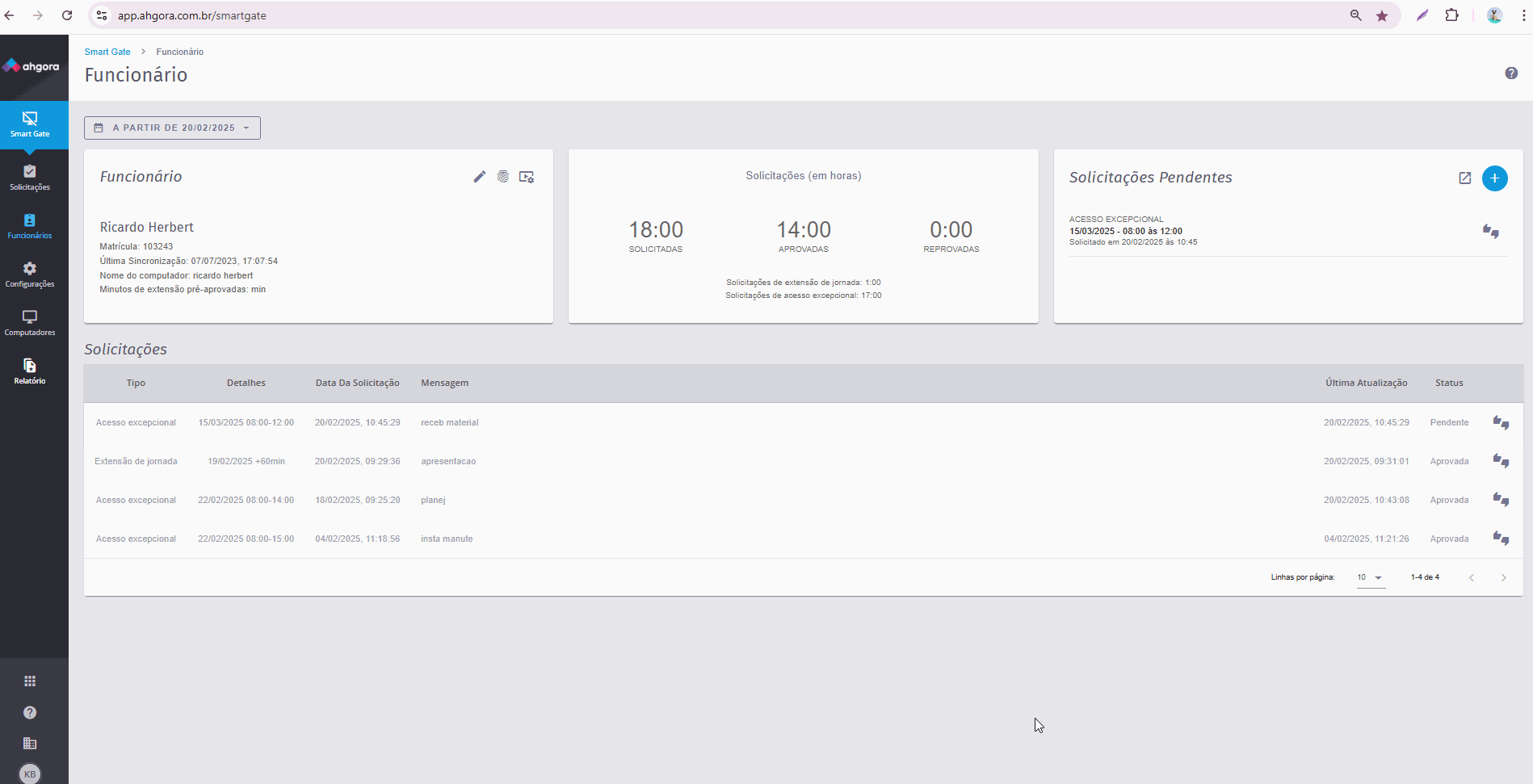 TOTVS RH Controle de Acesso Virtual (antigo Smartgate) - Como ...