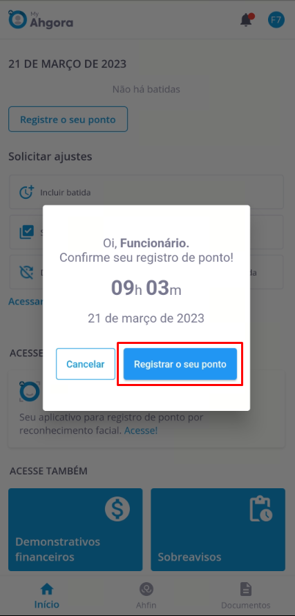 TOTVS RH App Meu Ponto Eletrônico (antigo My Ahgora) - Como registrar a ...