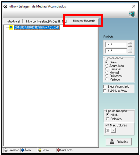 Agro - PIMS IND - PRO – Bol. Análises (HTML – Médias / Acumulados ...