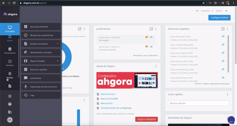 TOTVS RH Ponto Eletrônico (Linha Ahgora) - Pontoweb - Conheça os ...