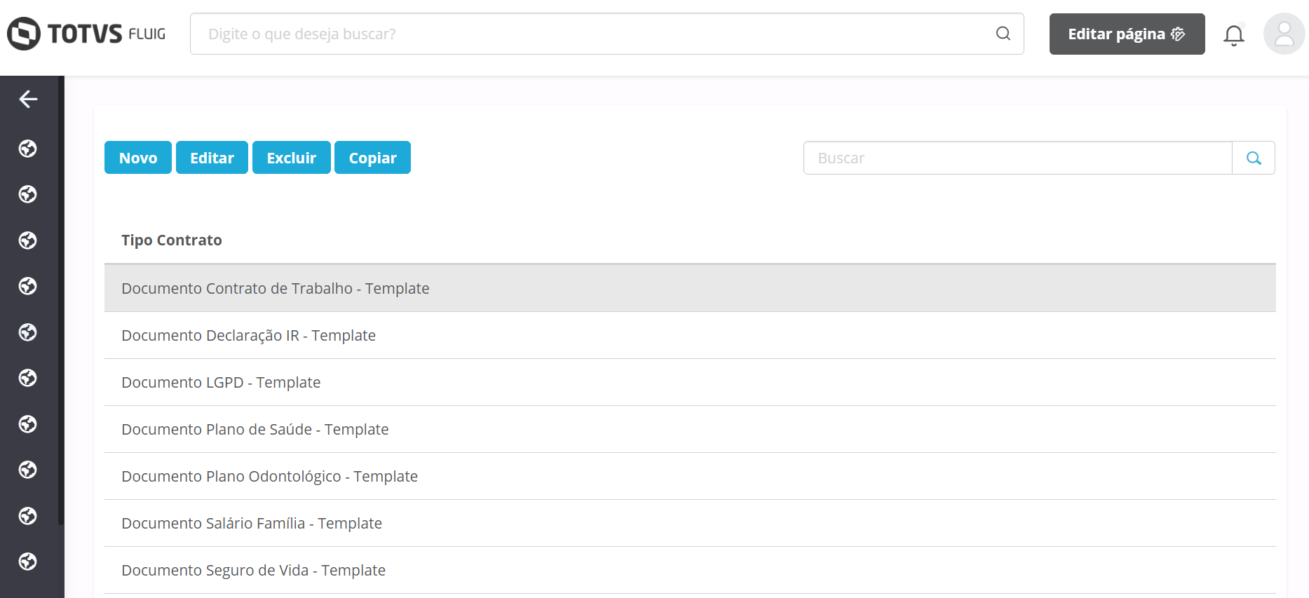 RH - TOTVS RH Admissão Digital - AD - Como alterar cláusulas de contrato do processo de ...