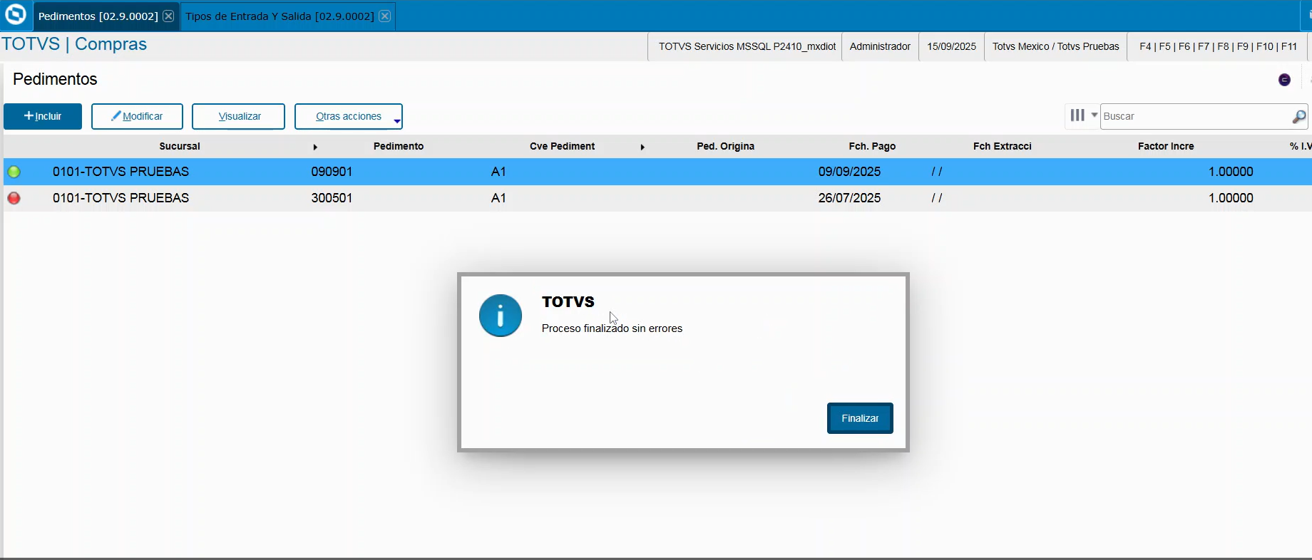 Cross Segmentos - TOTVS BackOffice (Línea Protheus) - MI - Compras (SIGACOM) - Error "D1_TOTAL ...
