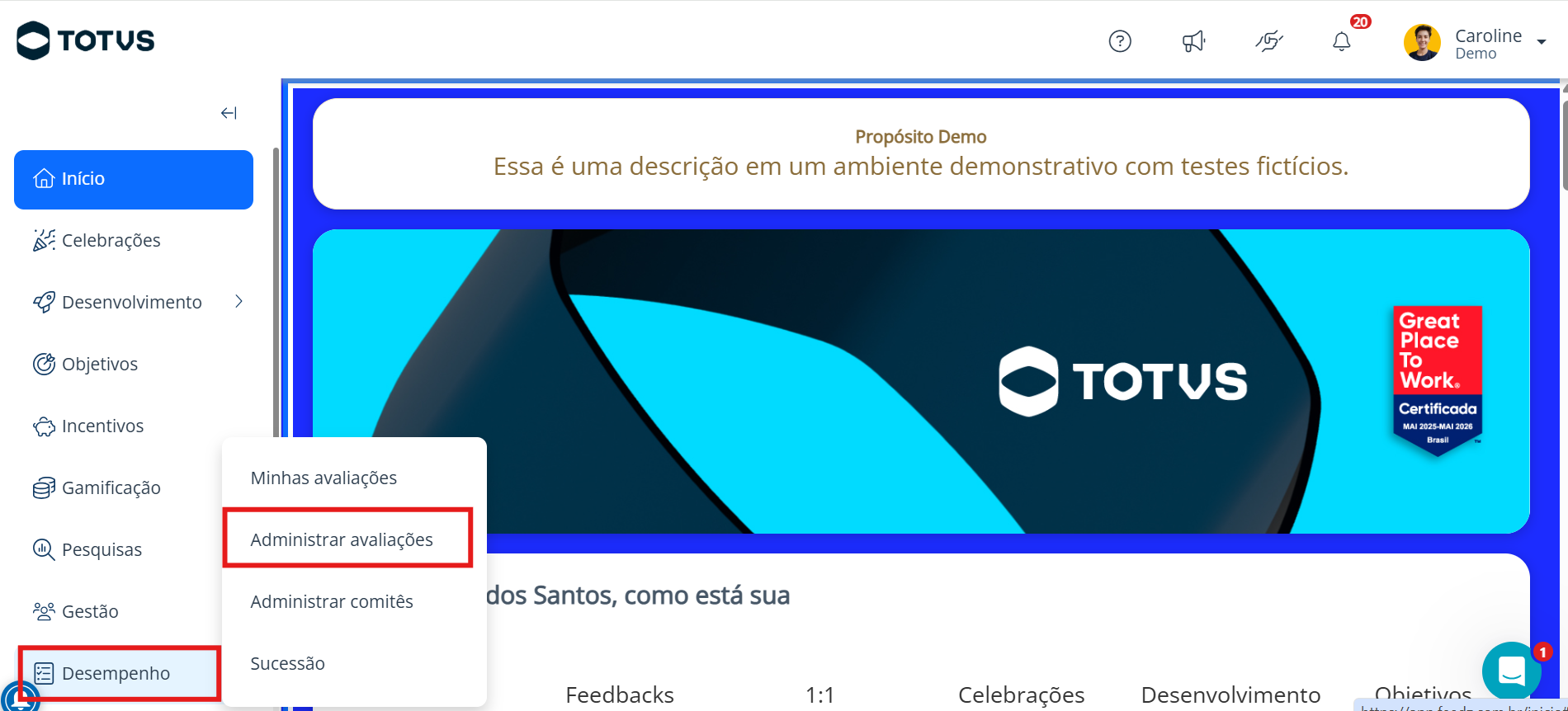 Plataformas RH - Feedz - Avaliação de Desempenho - Nota esperada ...