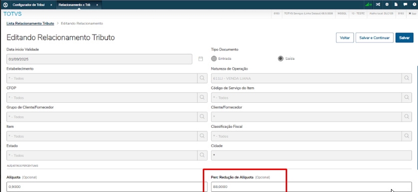 Cross Segmentos - Linha Datasul - MFT - Busca do percentual de redução ...