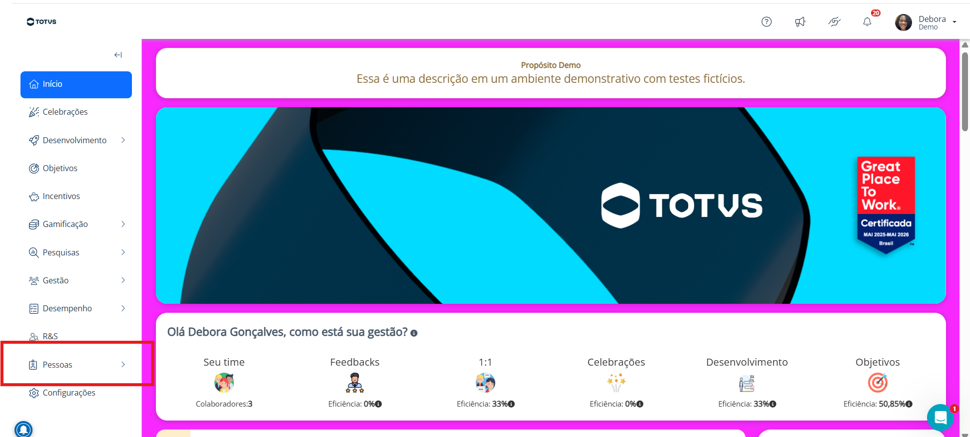 Plataformas RH - Feedz - Pessoas - Como Visualizar Saldo de Férias – Central de Atendimento TOTVS